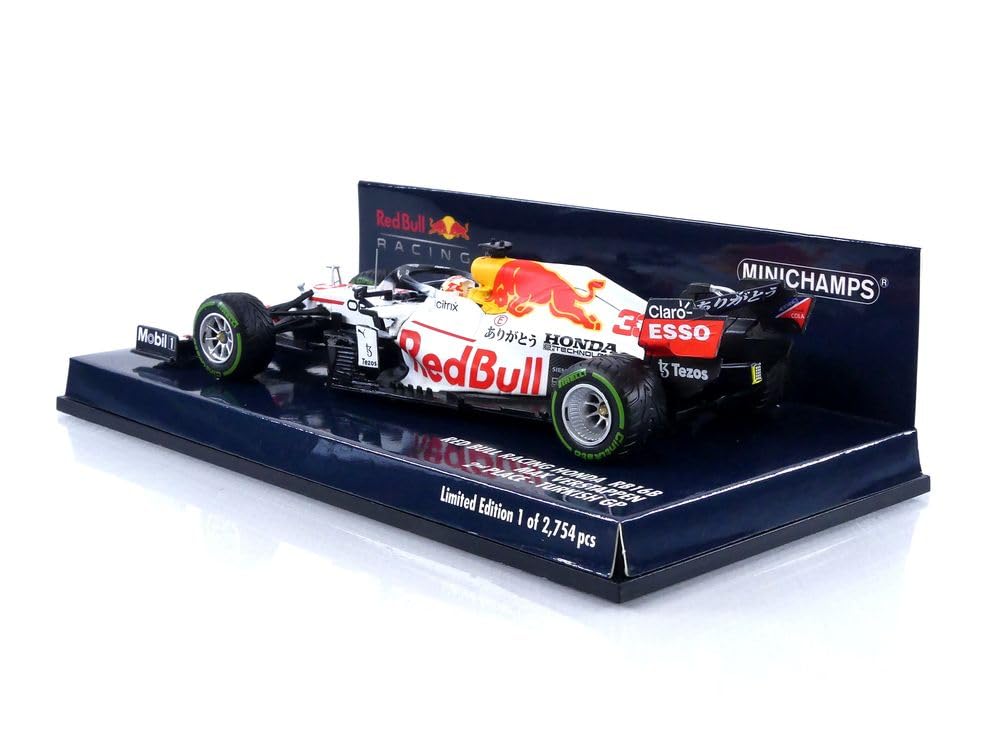 Minichamps 410211633 1:43 Red Bull Racing Honda RB16B-Max Verstappen-2nd Turkish GP 2021 Collectible Miniature Car, Multicoloured