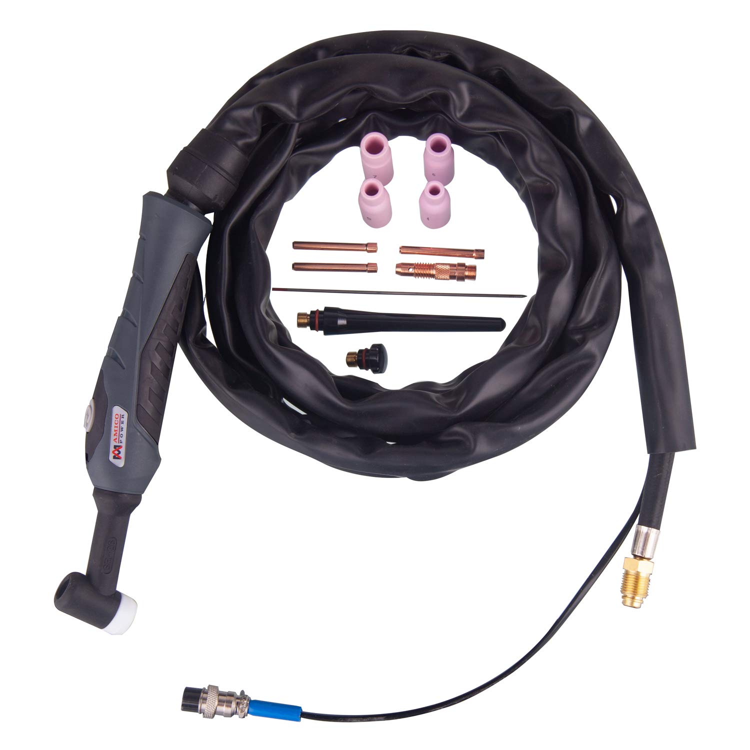 Amico TIG-185HF, 185-Amp TIG Stick DC Inverter Welder, 95~260V Wide Voltage Welding, 80% Duty Cycle.