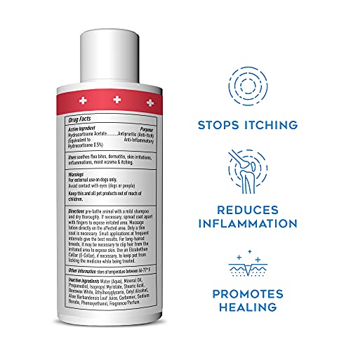 DOGSWELL Remedy + Recovery 0.5% Hydrocortisone Lotion for Dogs, 4 oz. (Packaging May Vary)