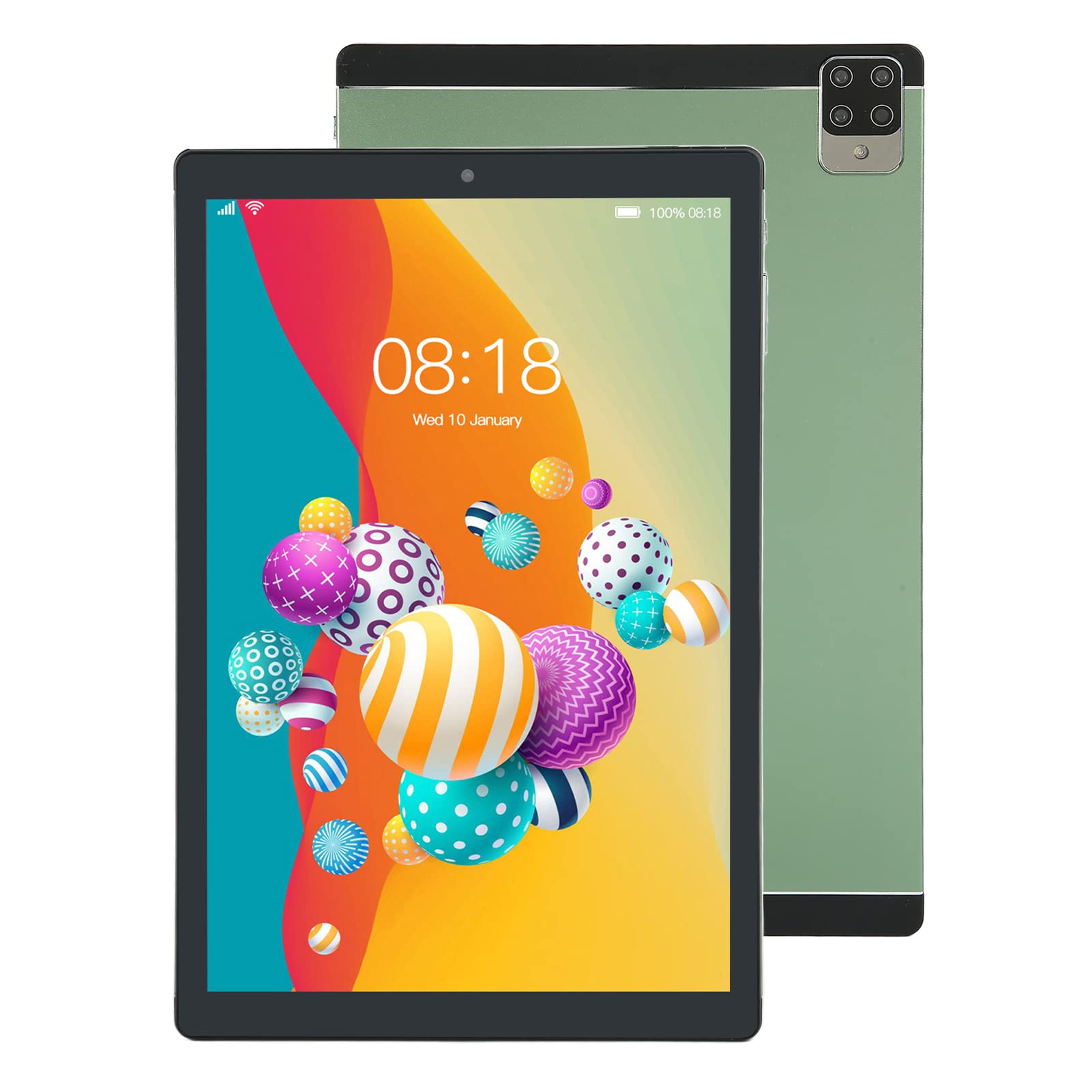 Acogedor 10.1in Tablet, RAM 6GB ROM 128GB Memory, 1960x1080 IPS, 10 Core, Dual SIM Dual Standby, 2.4G 5G Dual Band WiFi, 8800mAh Battery Tablet (US Plug)