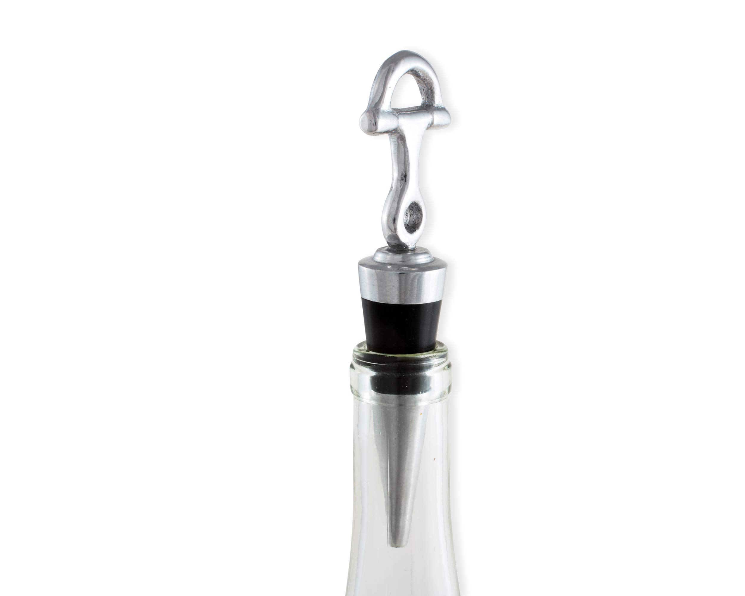 Arthur Court Designs Aluminum Horse Equestrian bottle Stopper Wine Topper Silicone Saver 5.5 inch Tall