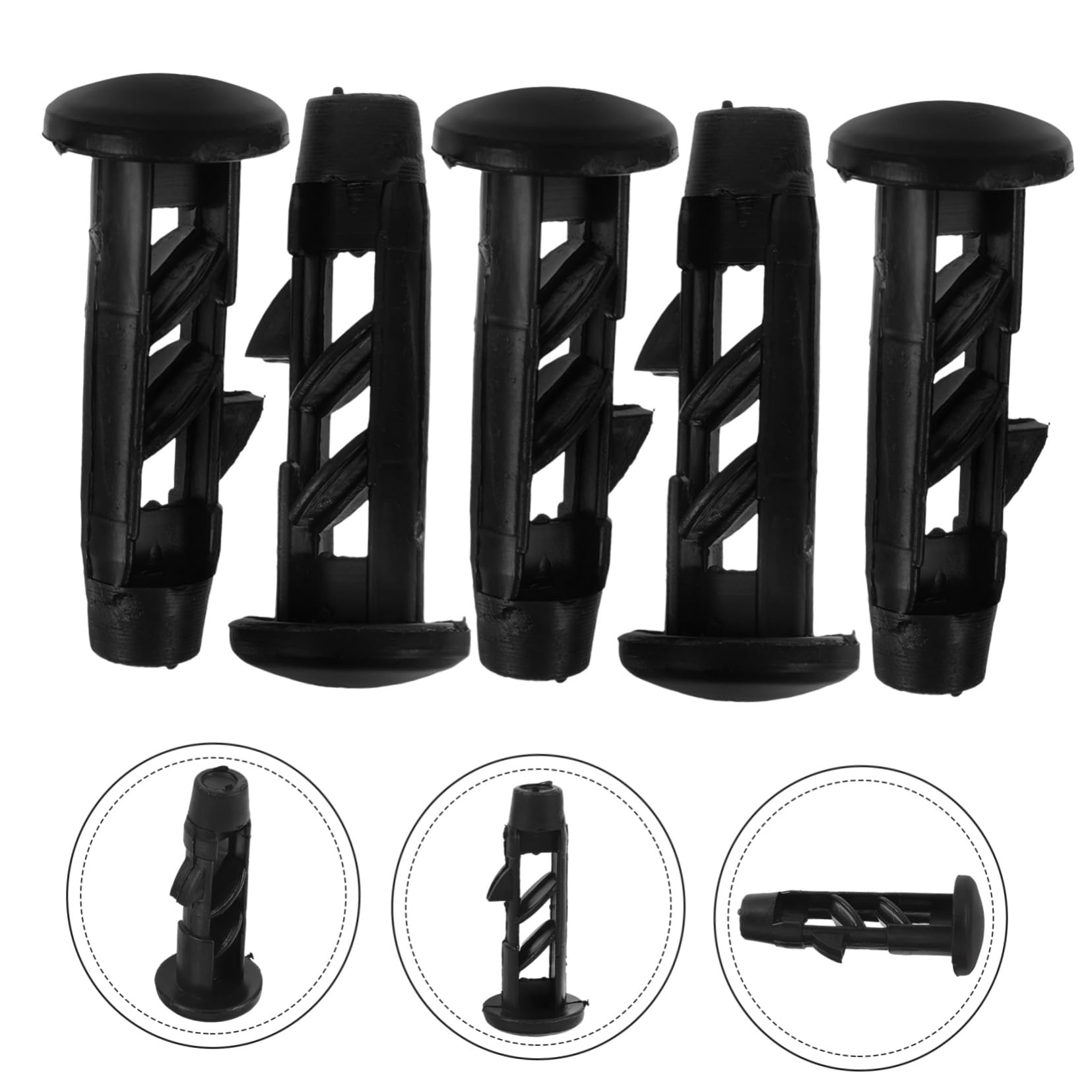 WHAMVOX 5Pcs Outdoor Trash Can Safety Buckles for Secure Covering of Garbage Cans Connects and Holds Trash Can Lids Place for Outdoor Use and Raccoon Proofing