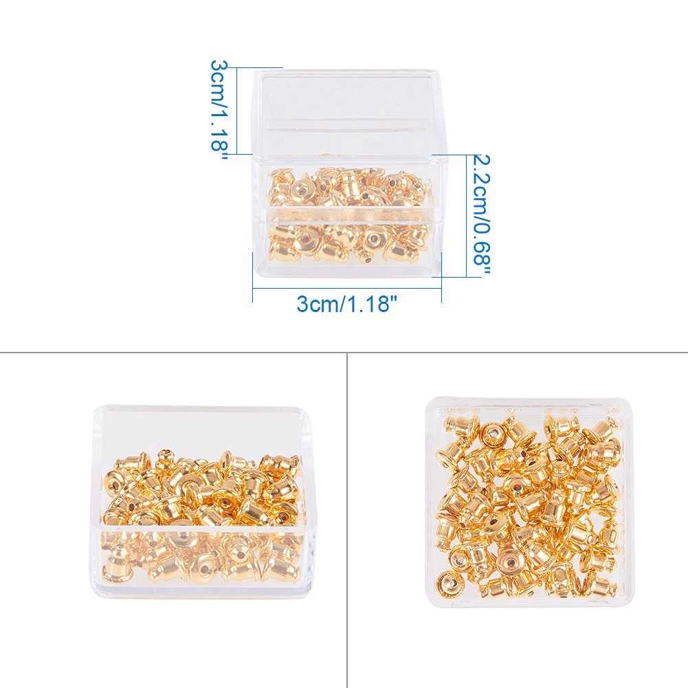 BENECREAT 16 Pack Square High Transparency Plastic Bead Storage Containers Box Case for beauty supplies,Tiny Bead,Jewerlry Findings, and Other Small Items - 1.18x1.18x0.86 Inches