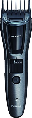 Panasonic Hair and Beard Trimmer, Men's, with 39 Adjustable Trim Settings and Two Comb Attachments for Beard and Hair, Corded or Cordless Operation, ER-GB60-K, Black