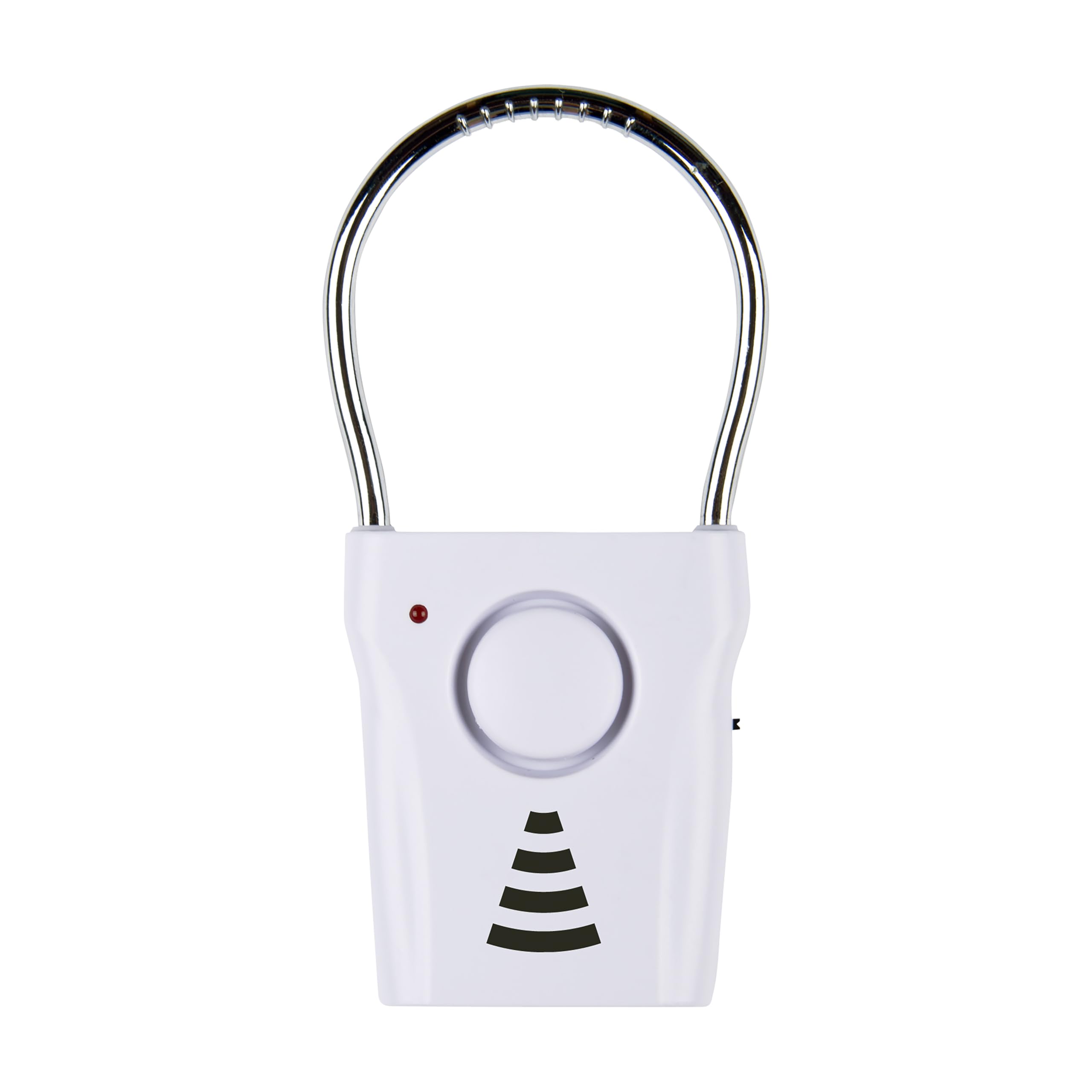 SABRE 110dB Door Handle Alarm, Extremely Loud Wireless Alarm Audible Up To 680 Ft Away, Hangs Off Door Knob or Handle, Vibration-Triggered Home Security Alarm, 3 Adjustable Settings, Great for Travel
