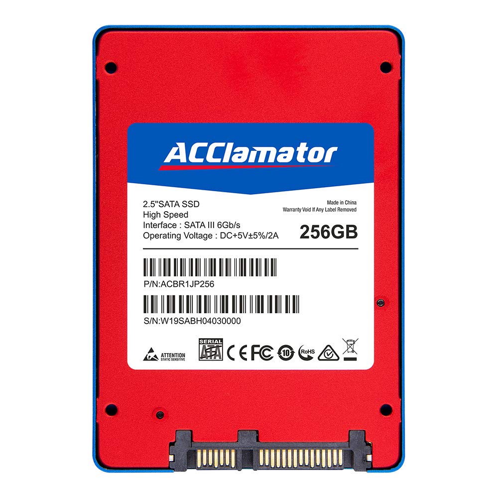 Acclamator SSD 256GB 2.5 Inch Internal SSD SATA3 6Gb/s Solid State Drive for Laptop Desktop PC