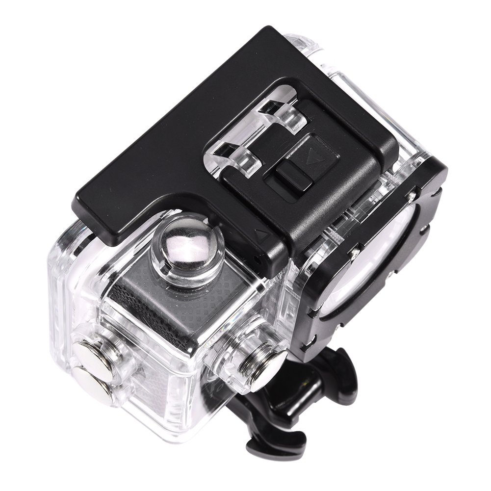 Action Camera 12MP Waterproof 30m Outdoor Sports Video Camera 1080P Full LCD Mini Camcorder with 900mAh Rechargeable Batteries and Mounting Accessories Kits(White)