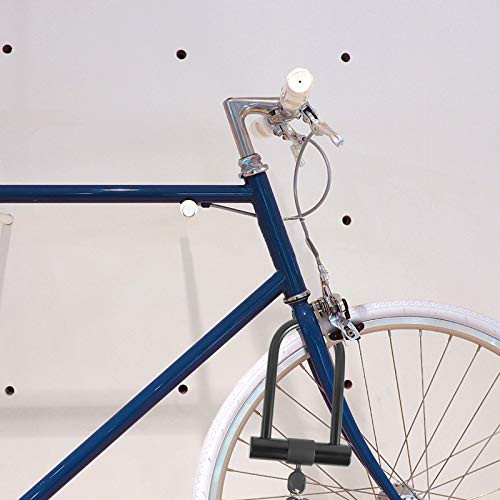 Abaodam 1 Set U- Shape Bike Lock Heavy Duty Anti- Theft Bike Mounting Bracket Cable Lock Bike Part