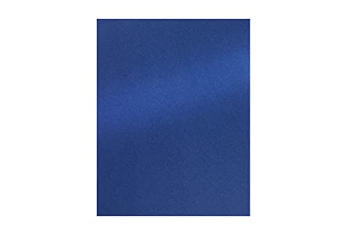 Navy Blue Shimmer Paper - 100-Pack Metallic Cardstock Paper, 92 lb Cover, Double Sided, Printer Friendly - Perfect for Weddings, Birthdays, Craft Use, Letter Size Sheets, 8.5 x 11 Inches