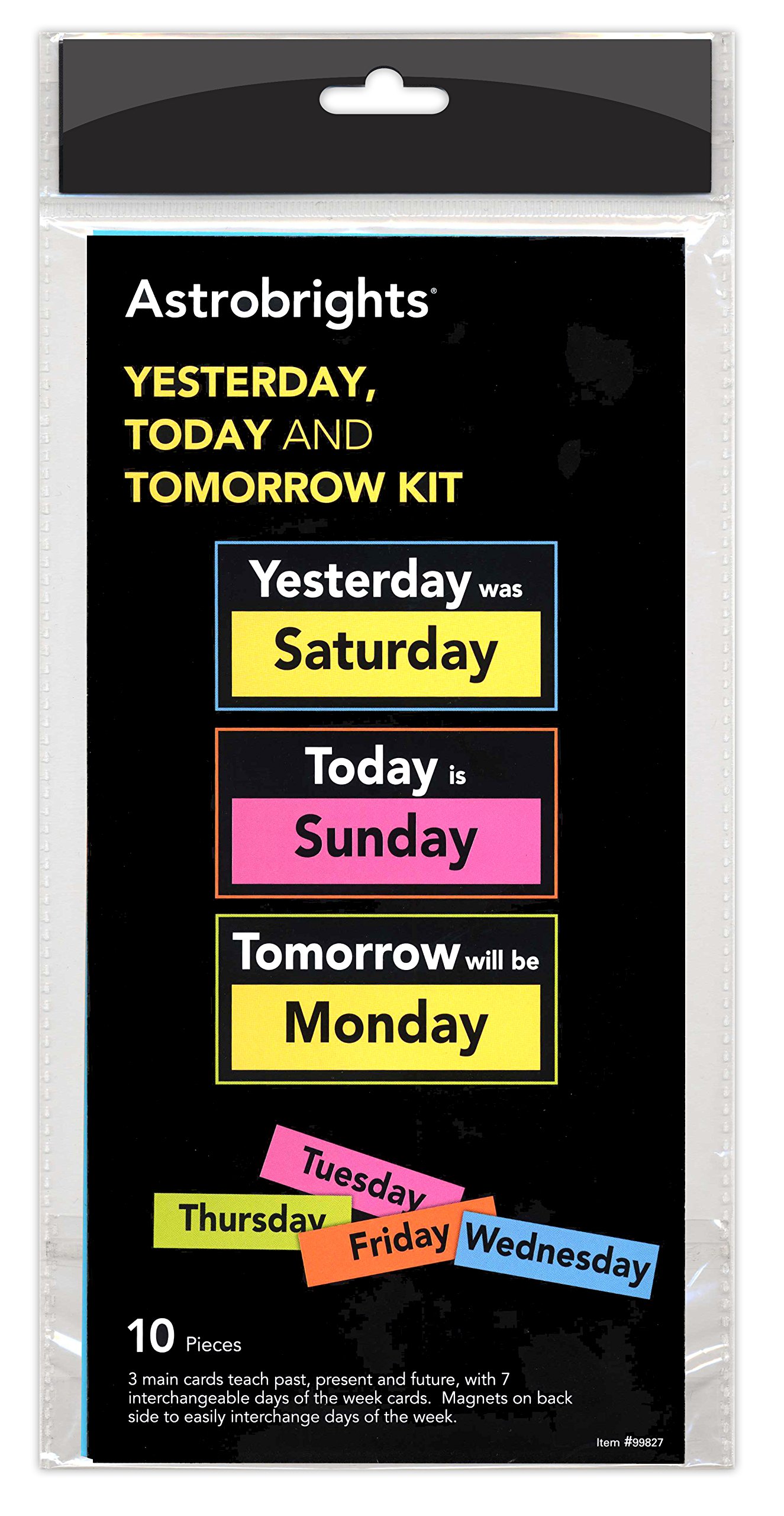 Astrobrights Teacher Decor, Yesterday, Today & Tomorrow Kit, 10 Pieces (99827-01)