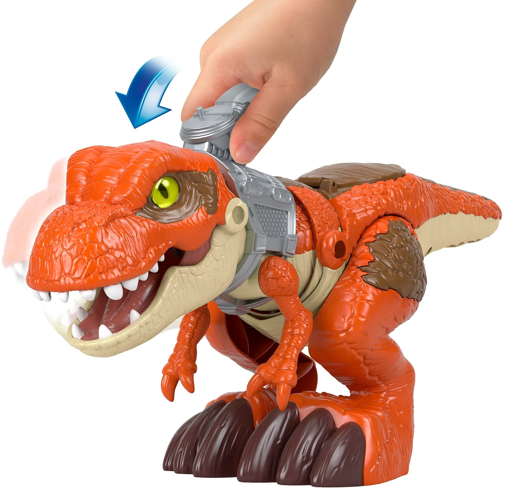 Fisher-Price Imaginext Jurassic World Camp Cretaceous Indominus Rex and T. Rex, Dinosaur Toy Set for Preschool Kids Ages 3-8 Years