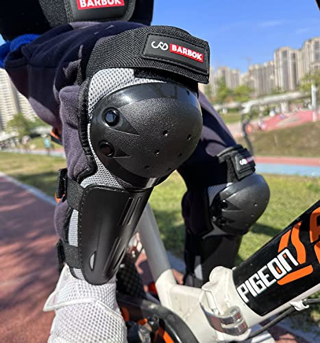 BARBOK Kids Dirt Bike Knee Pads Elbow Pads Youth Safety Anti-Collision Protective Gear for ATV Cycling Rollerblading Motorcycle Skateboard Scooter
