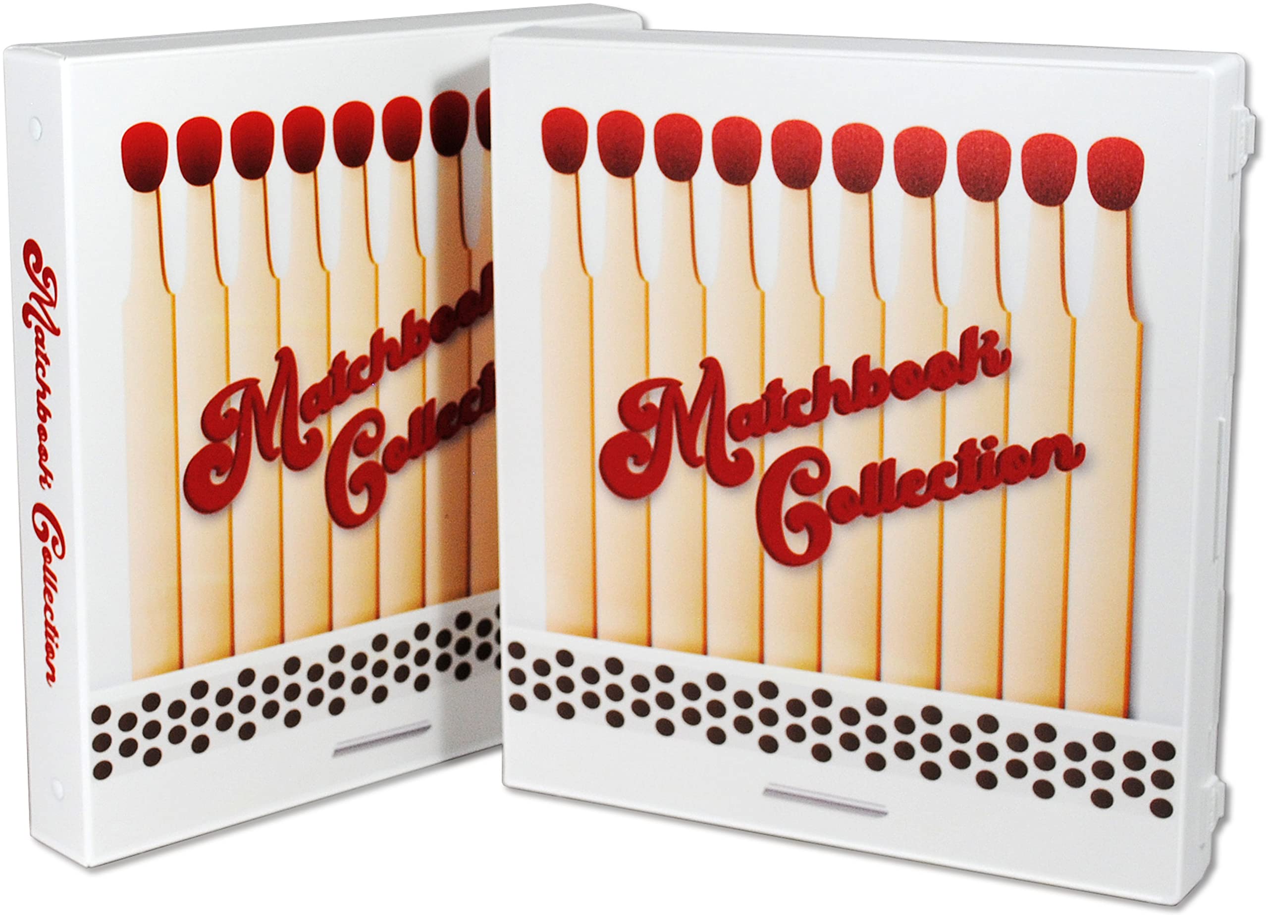 UniKeep Matchbook Cover Collection Storage Album for Display, Protection, and Archival. Includes 15 Pages. Holds 90 Matchbooks