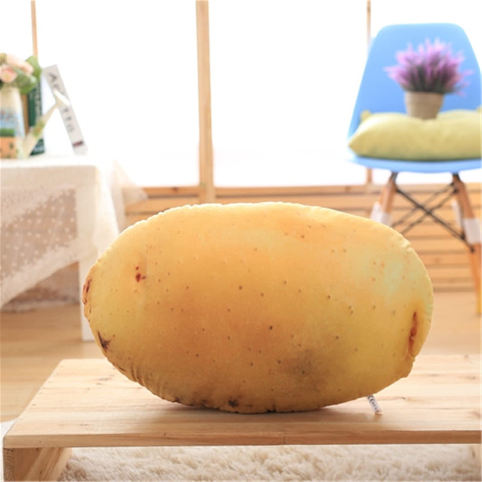 ASkinds 3D Potato Plush Pillow, 19.5" Plush Stuffed Toy Sofa Bed Decorative Vegetables Throw Pillow(Big Size)