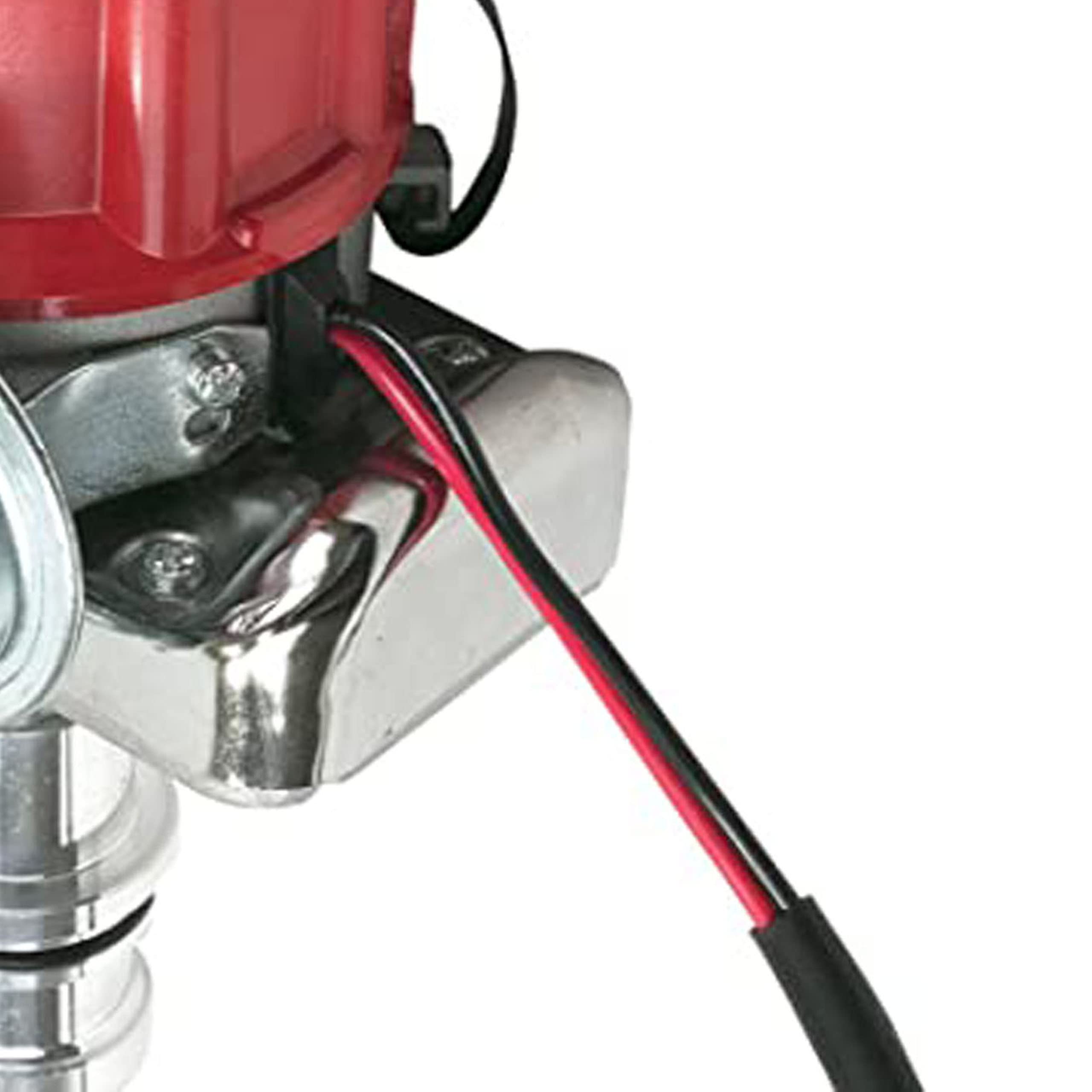 A-Team Performance R2R Complete Distributor - Ready 2 Run for Ford Windsor V8 221, 260, 289, 302 Series - Automotive Replacement Ignition Parts Two-Wire Installation with Blue Cap
