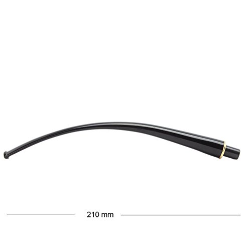 Acrylic Tobacco Pipe Mouthpiece Long Stem 9 mm Activate Carbon Filter Reading Smoking Pipe Mouthpiece