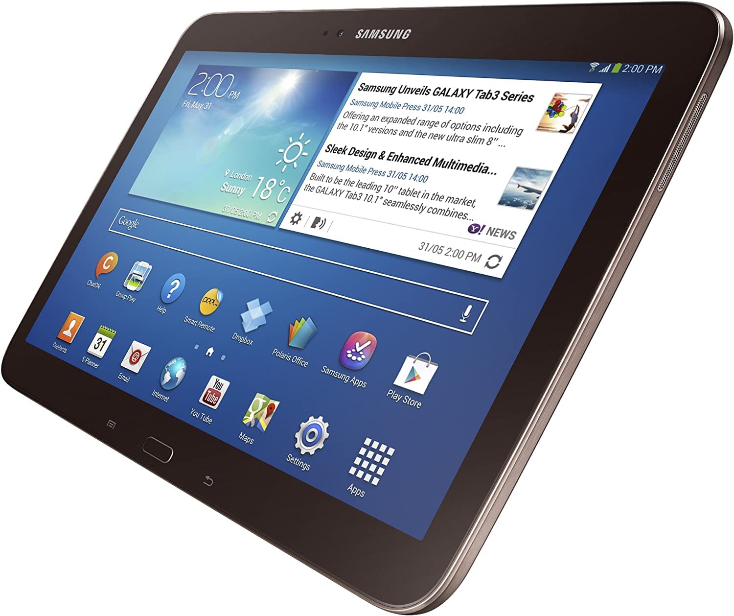 Samsung GT-P5210GNYXAR 16GB Galaxy Tab 3 10.1" Wi-Fi Tablet Gold Brown (Renewed)