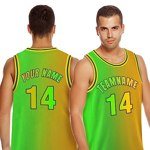 Custom Basketball Jersey Team Name Number Personalized Practice Shirt for Men Youth Kids Boys College University, S~4XL