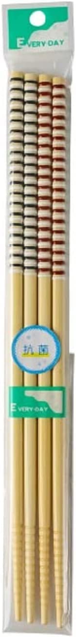 Asahi Koyo 2 Pairs Set Cooking Serving Long Chopsticks Dishwasher Safe 10.6 Inches Red and Black Made in Japan