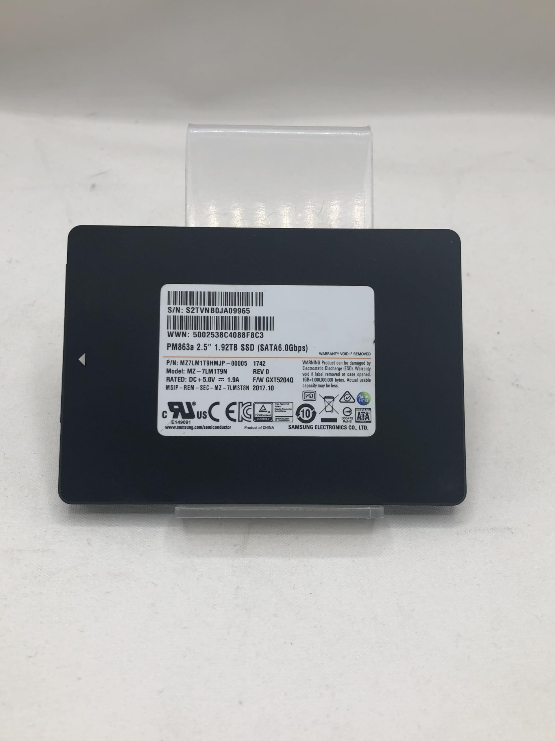 Samsung PM863a 1.92TB SATA 6Gb/s 2.5" Enterprise Internal SSD MZ-7LM1T9N