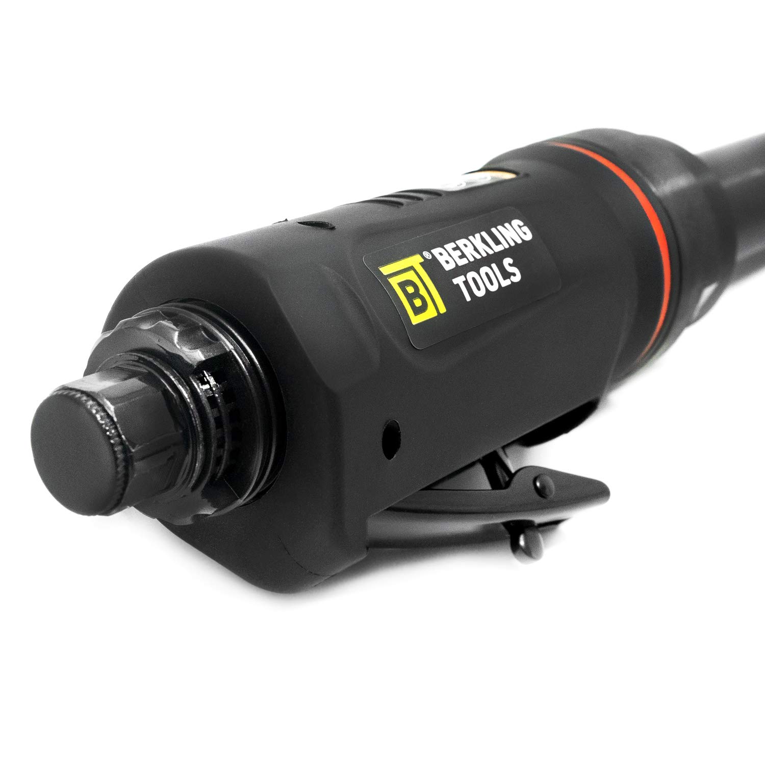 Berkling Tools BT 6321-12 | 12" Extra Long Extension 1/4β Straight Air Die Grinder, Professional Grade Heavy Duty Variable High Speed (Straight, 12" Extension)