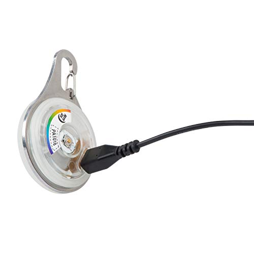 Nite Ize Spotlit XL LED Collar Light, Carabiner Clip Dog Light, USB Rechargeable, Disc-O Select Color-Changing Light