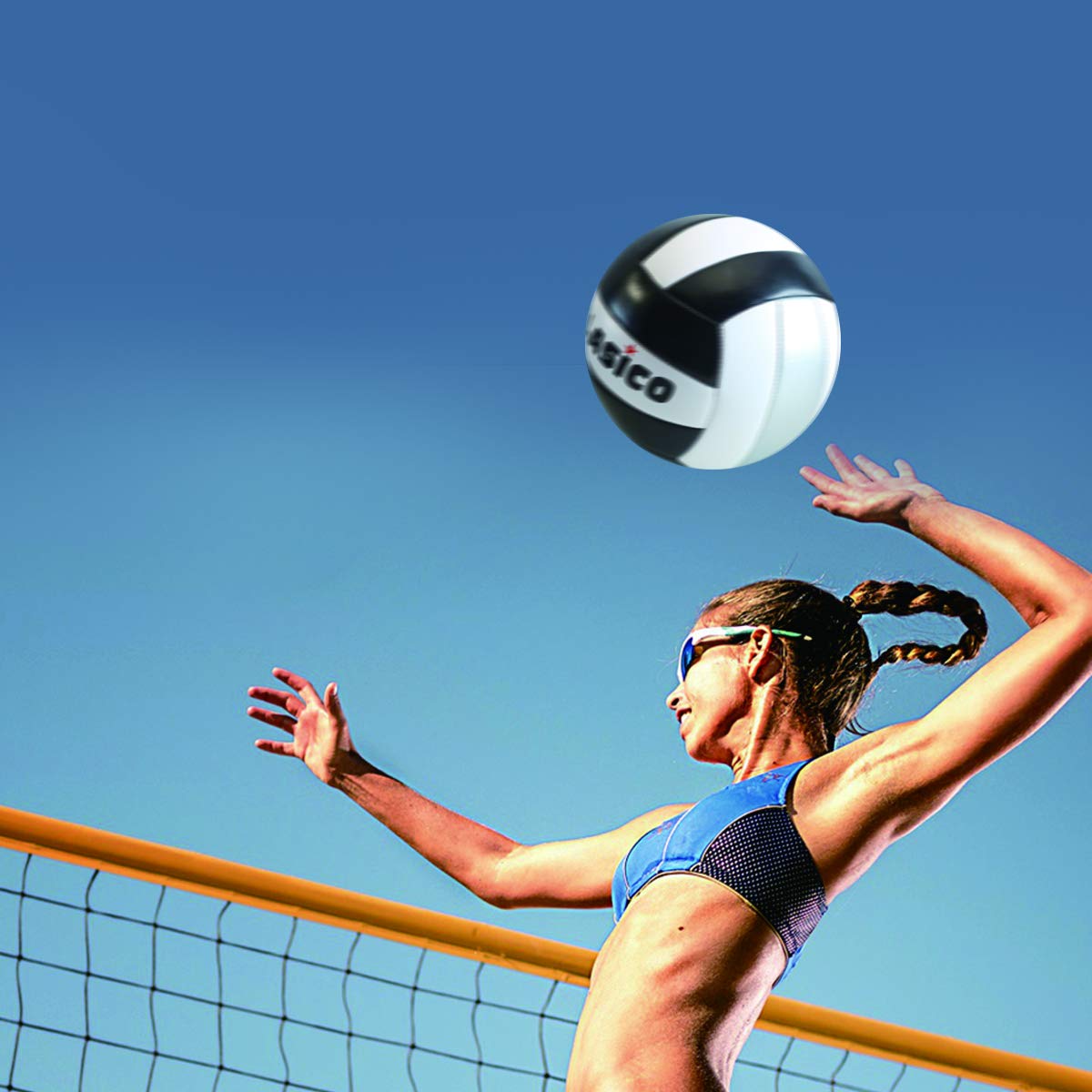 Actvivid Clasico Outdoor Beach Volleyball Gifts for Childs,Come with Pump and Needle (Black)