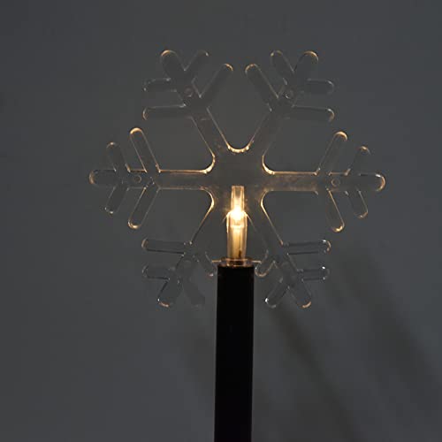 FastUU Holiday Decoration Light, Waterproof Durable Practical Romantic Solar Light Snowflake for Courtyardsyard for Outdoor for Garden Landscape for Home