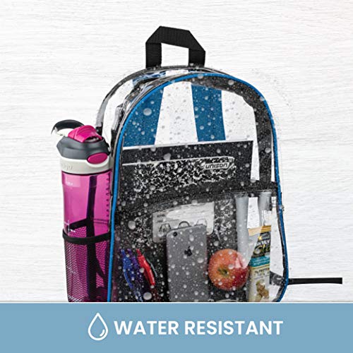 Bags for Less [Set Of 2] Clear Backpack - Security Approved - Straps & Front Accessory Pocket