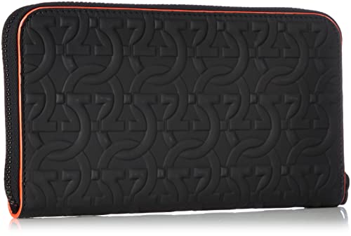 Salvatore Ferragamo 660965-751831 Women's Long Wallet, NeroCandy Apple