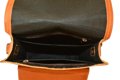 Satchel And Fable Leather I Pad Messenger Tablet Cross Body Shoulder Bag 11 Inch