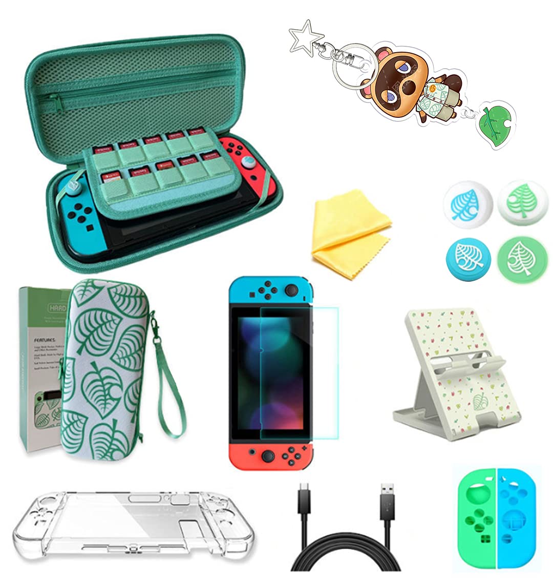 Carrying Case Compatible with Switch, Protection Case for Nintendo Switch Console, Portable Shockproof PU Hard Cover Storage Bag Travel Case for Switch