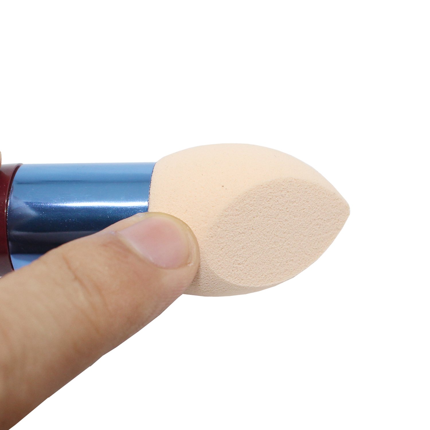 Scala Foundation Makeup Sponge Eco Blender Beauty Cosmetics Egg Puff Make Up Sponge Brush (3pcs Green+Rose+Brown)