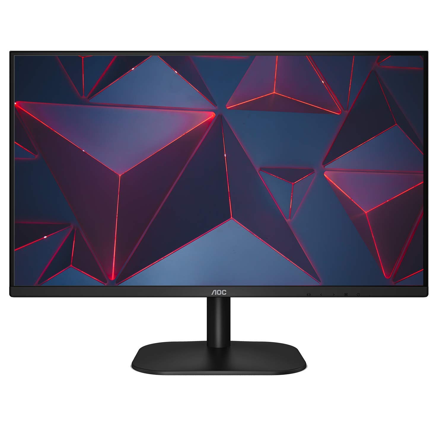 AOC 24B2XH 24" Full HD IPS Monitor, 3-Sided Frameless & Ultra Slim HDMI and VGA inputs, Lowblue Mode, VESA compatible,Black (Renewed)