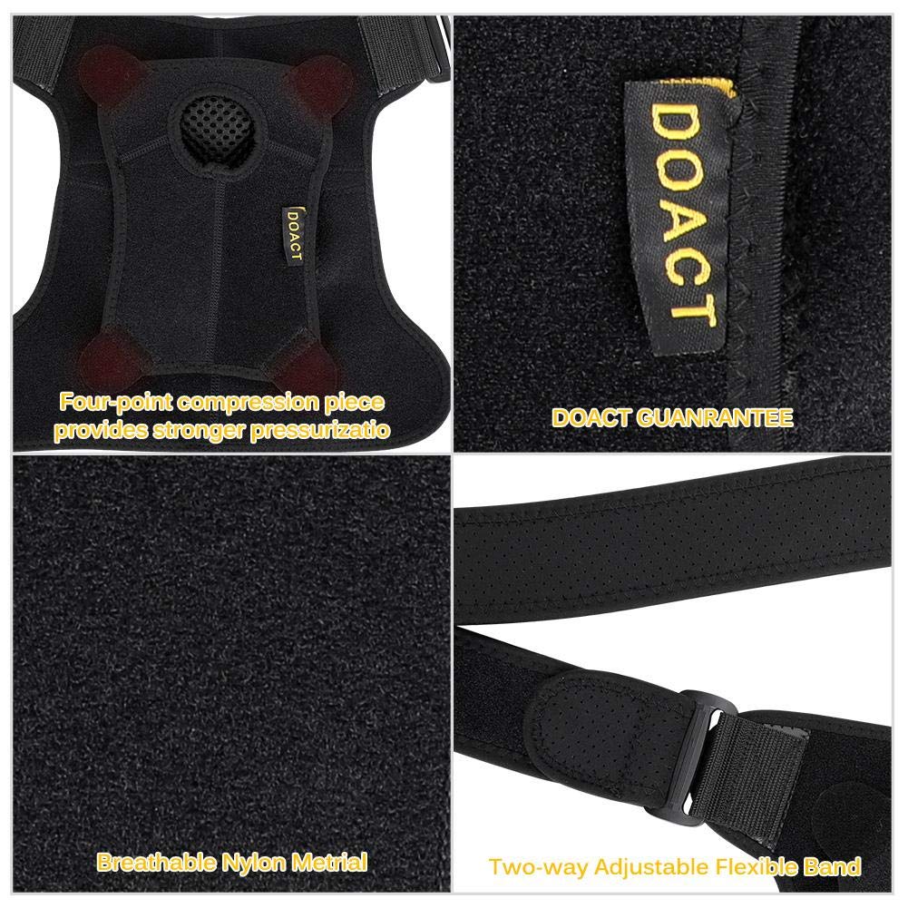 Adjustable Shoulder Bandage, Neoprene Shoulder Support for Injury Prevention and Recovery, Arthritic Shoulders, tendinitis, Shoulder Stability Brace with Pressure pad