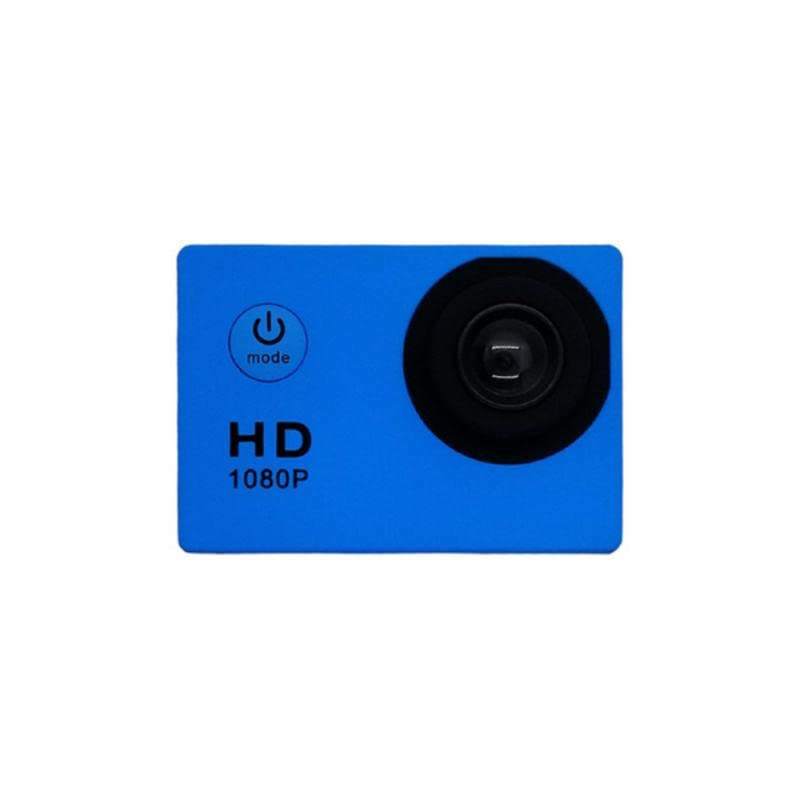 Action Camera 2021 New Action Camera，12MP HD 1080P 32GB， Underwater Waterproof Camera 4k，Helmet Vedio Sports Pro Cam Mini DV Video Camera HD (Color : Blue, Size : Medium)