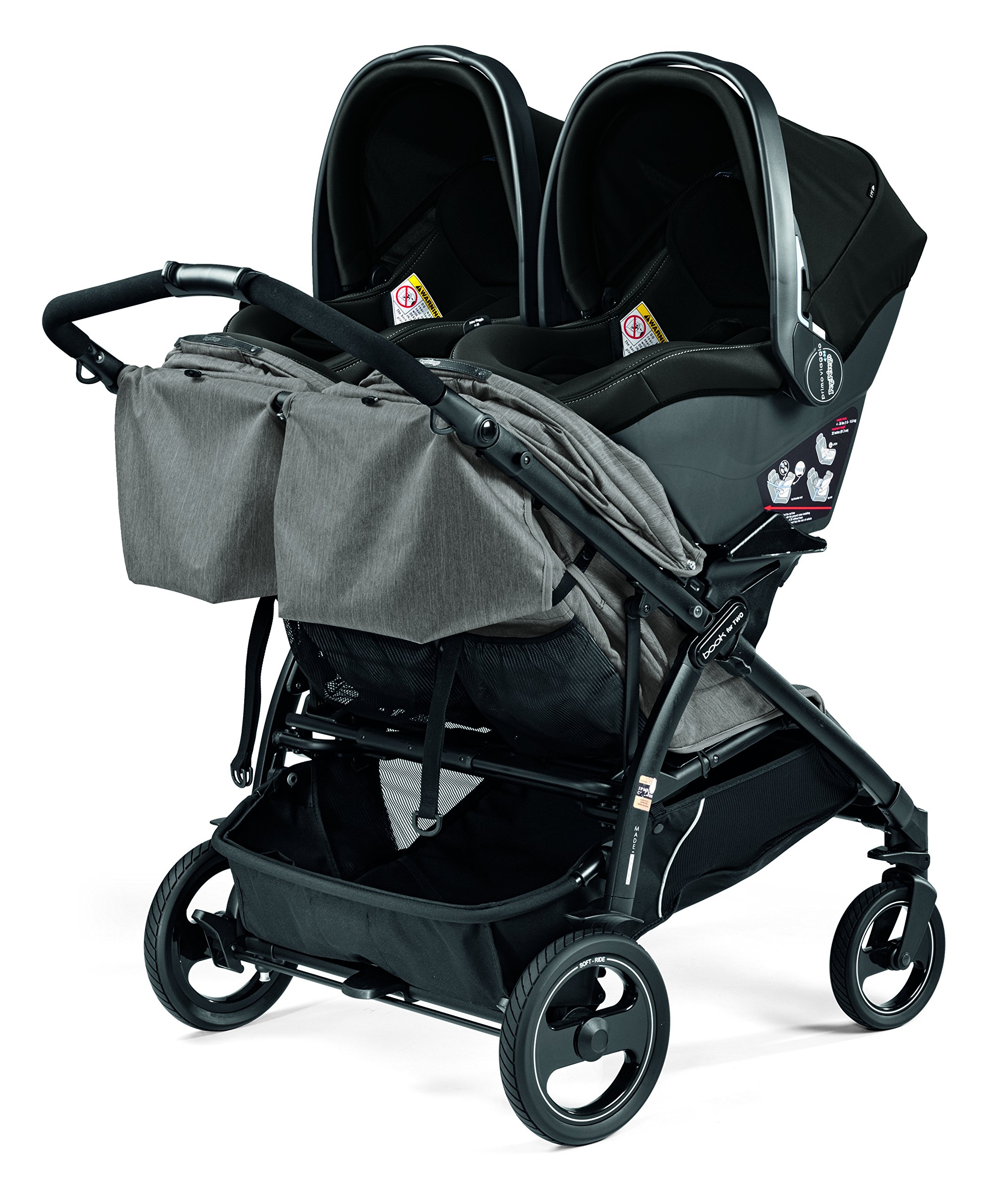 Peg Perego Double Adapter Connector - Book for Two - Accessory - Designed to Work with 2 Primo Viaggio 4-35 Car Seats