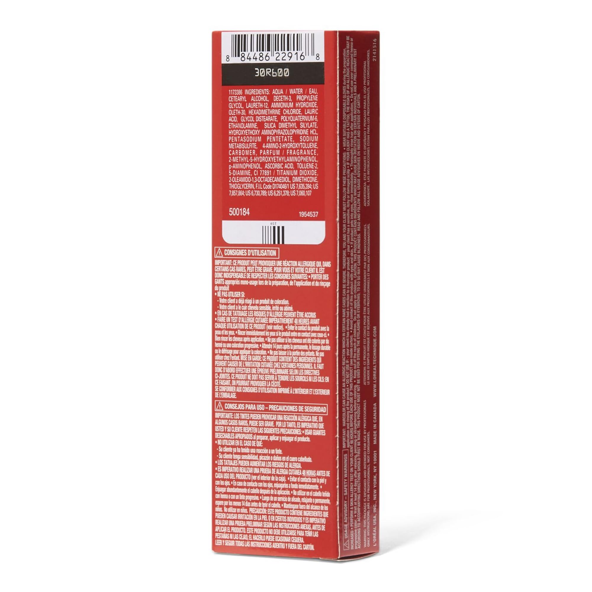 L'Oréal Technique Chroma True Reds Permanent Hair Color | Red Hair Dye | Long-Lasting Hair Color | For Light, Dark, and Gray Hair | Sangria
