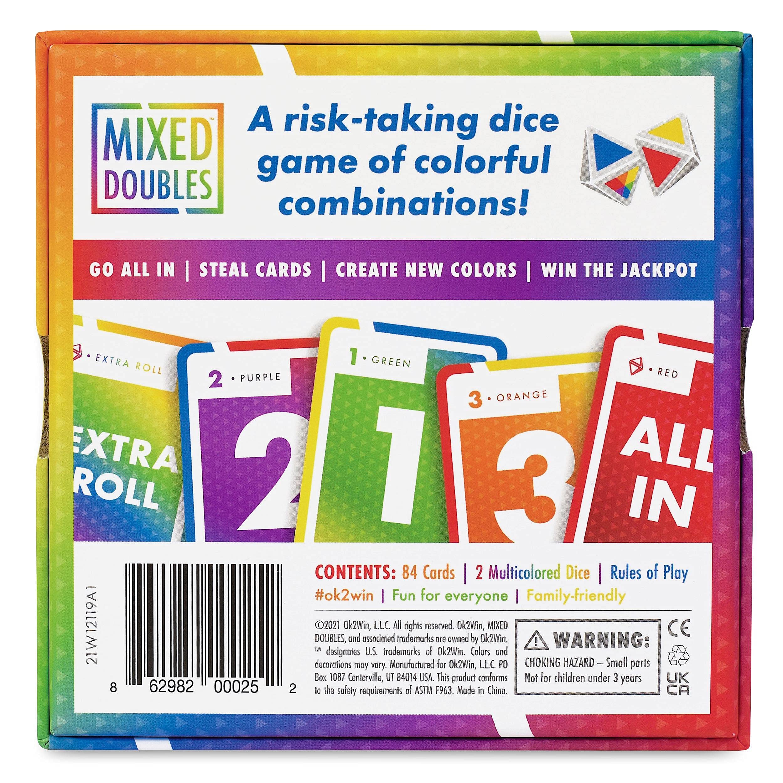 Ok2Win Boom GOES The Dynamite Math Card Game and Mixed Doubles Dice Game - Fast-Paced Fun for The Whole Family - Ages 7+