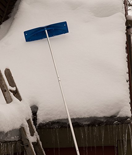 Avalanche! Snow Roof Rake, Easy Snow Removal from Roof, Prevents Ice Dams, Quick Assembly, 24” Wide Head, 20’ Reach, Built-In Wheels Prevent Damage, Made in the USA, SRD20