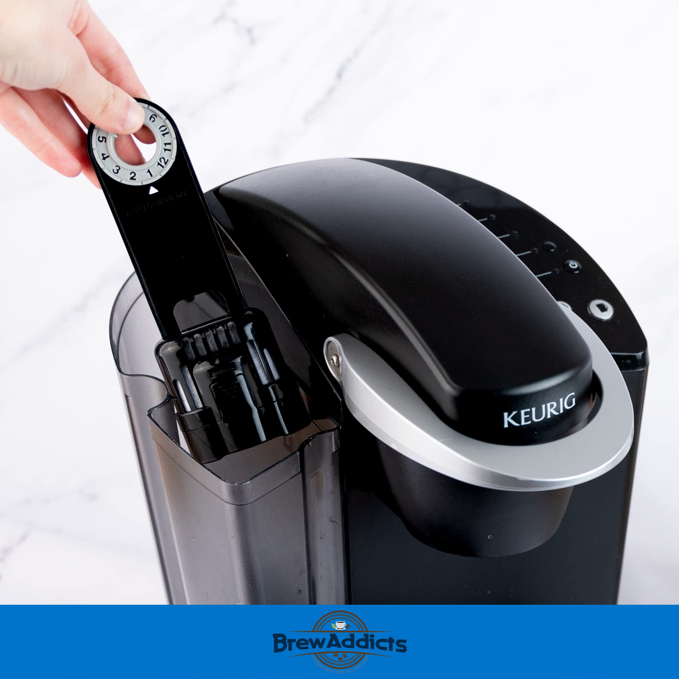 Brew Addicts Water Filter for Keurig 1.0 Coffee makers. Starter Kit: 6 filters & 1 Filter Holder. Replacement Water Filter Cartridges Kit Compatible with Classic Brewers