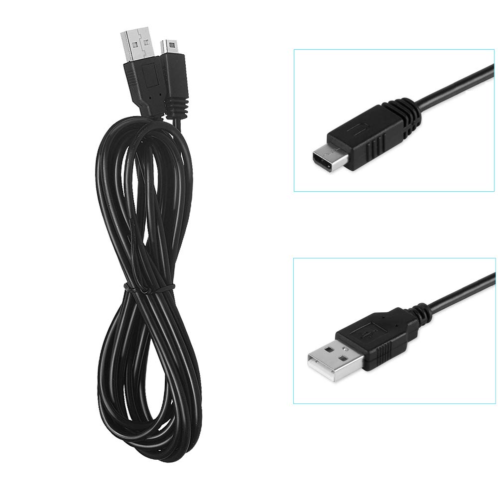 6amLifestyle USB Charger Cable Compatible with Nintendo Wii U Gamepad Controller 10 Feet Long USB Power Charging Cord
