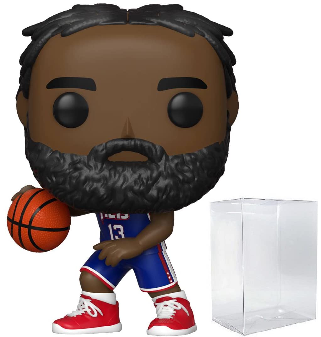 POP NBA: Nets - James Harden (City Edition 2021) Funko Vinyl Figure (Bundled with Compatible Box Protector Case)