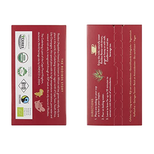 African Extracts Rooibos Tea - with Bonus SKINCARE Pack -160 Teabags USDA Organic South African 100% Pure Caffeine Free Fairtrade