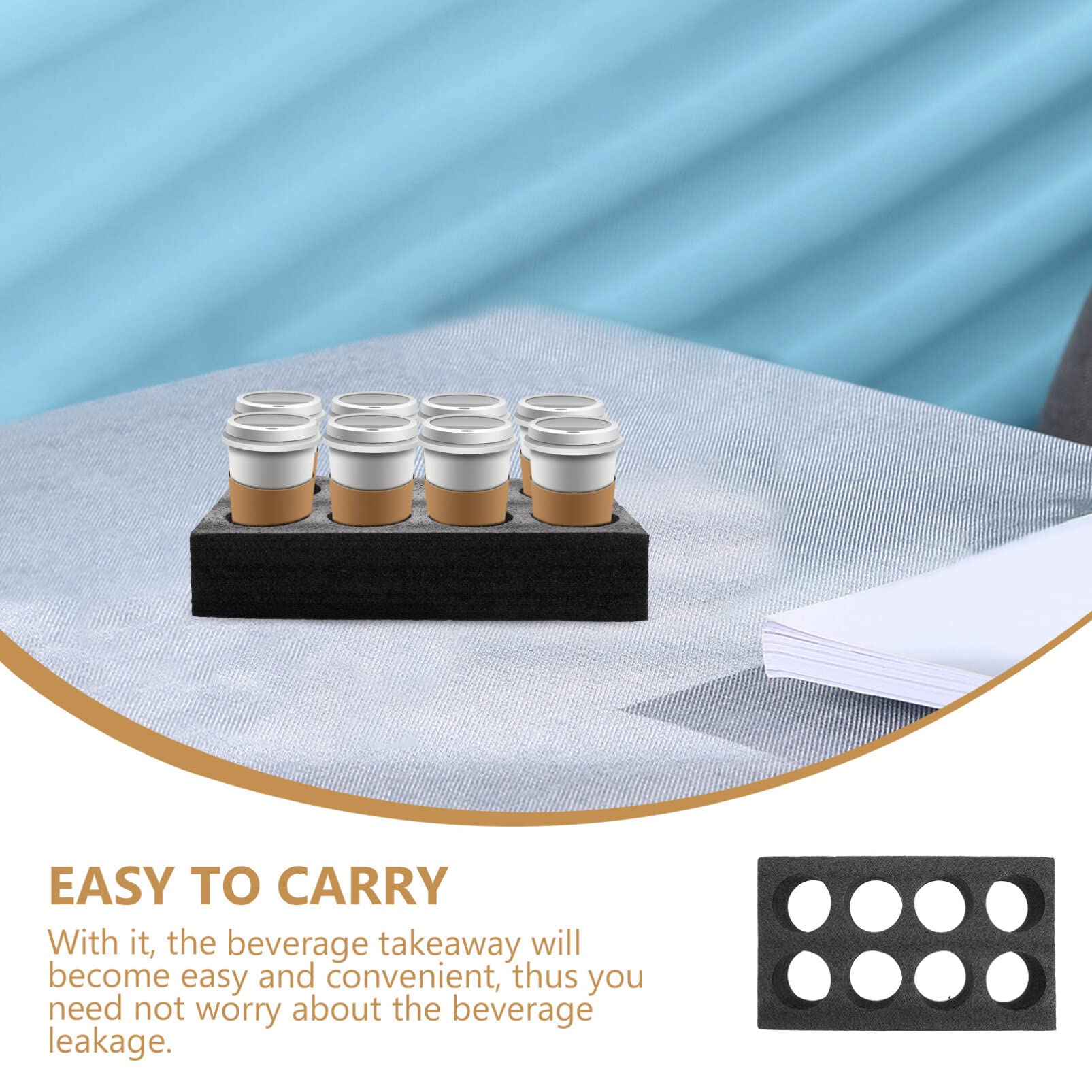 Alipis Milk Tea Cup Holder Coffee Accessories All Purpose Cleaner Beverages Food Supplies Cup Holders for Drinks 4 Cup Trashcan for Tool Cup Fixing Holder Cup Tray Bike re-usable