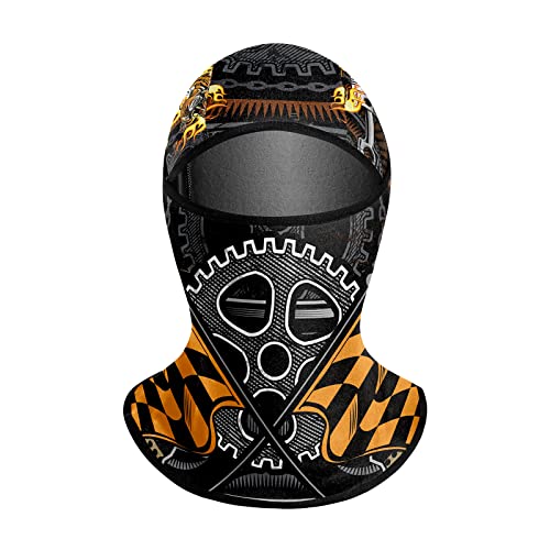 Balaclava Face Mask Men Ski Mask with Beanie Design Motorcycle Cool Skull Sheisty Ghost Mask (SXR-04locomotive Gear ) Black