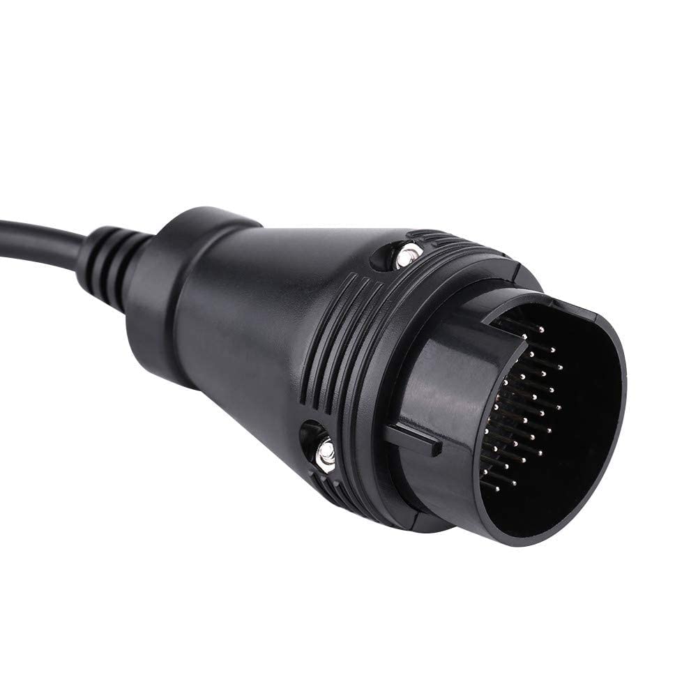Adapter Scanner Cable Connector, 38 Pin to 16 Pin OBD2 Adapter Connector Diagnostic Cable for Iveco Truck with a 38 Pin Female Interface
