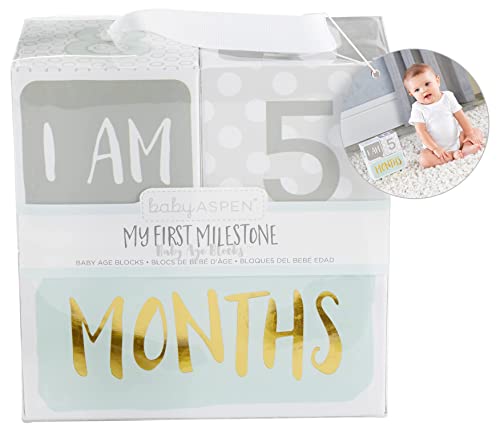 GiftsForYouNow My First Milestone Baby Age Blocks