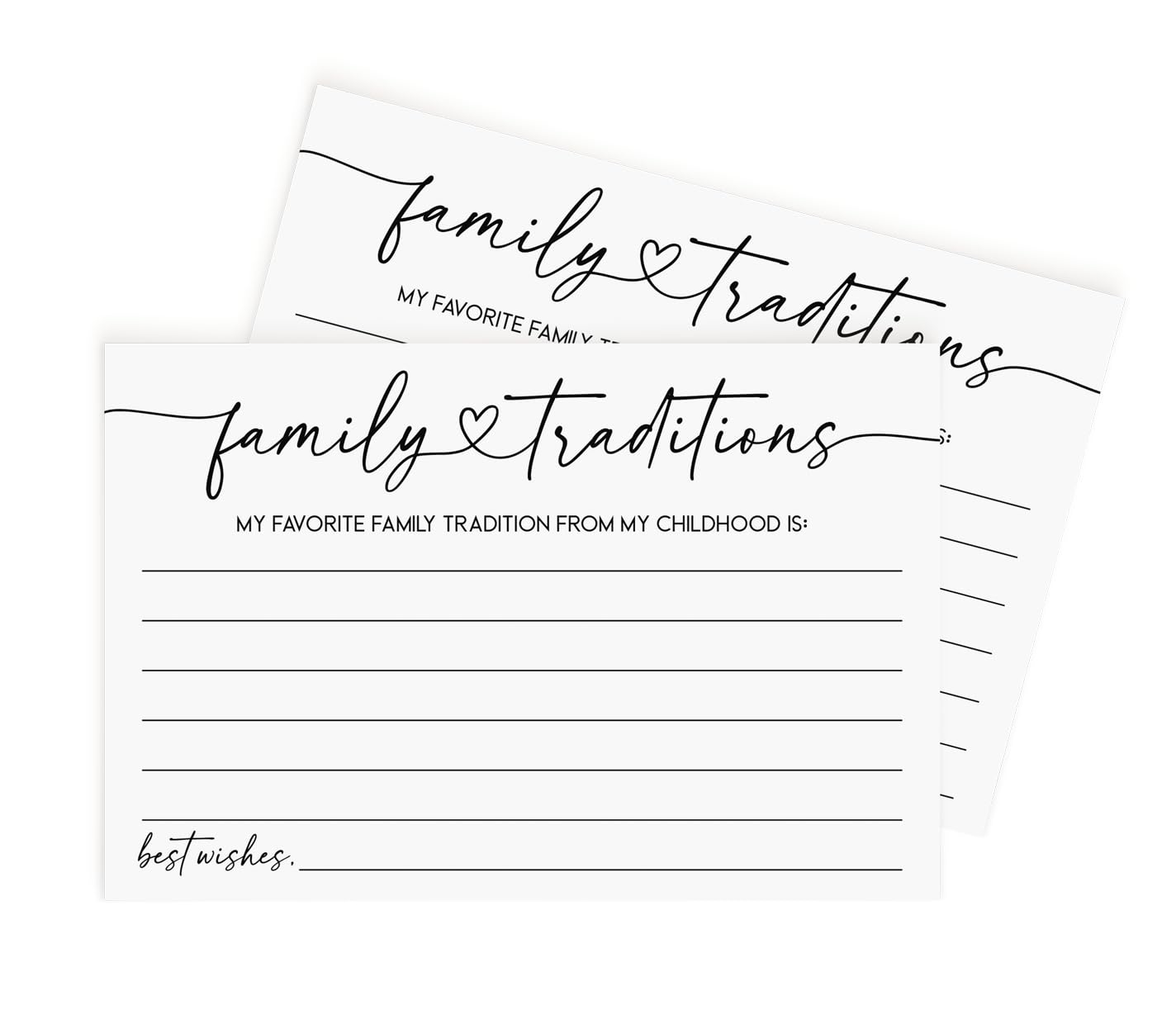 All Ewired Up 50 Family Traditions Baby Shower Games - Minimalist - Unisex Girl or Boy Babies, Baby Shower Advice, Wishes for Baby Fun Gender Neutral Party (50-Cards)
