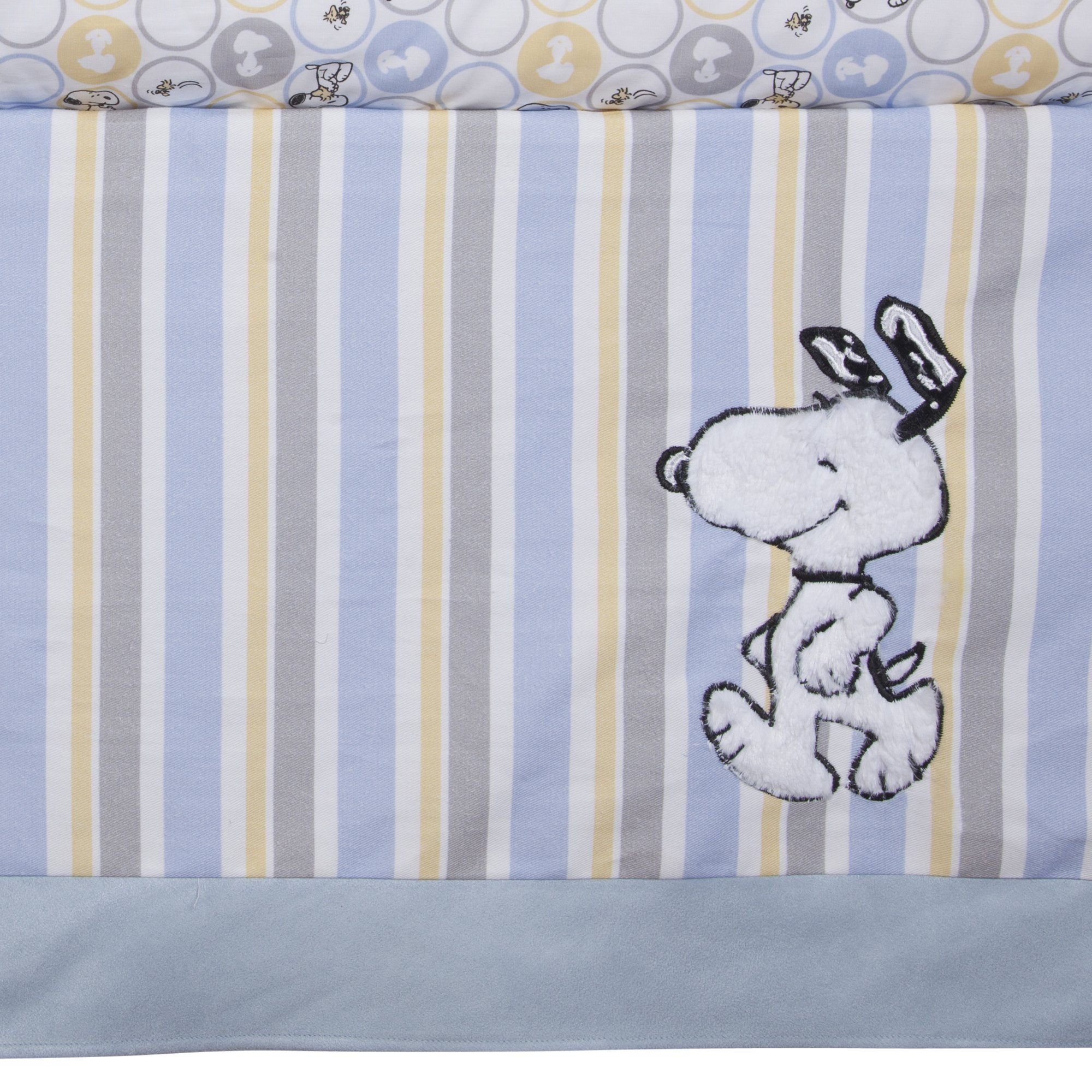 Lambs & Ivy My Little Snoopy 4 Piece Bedding Set, Multicolored